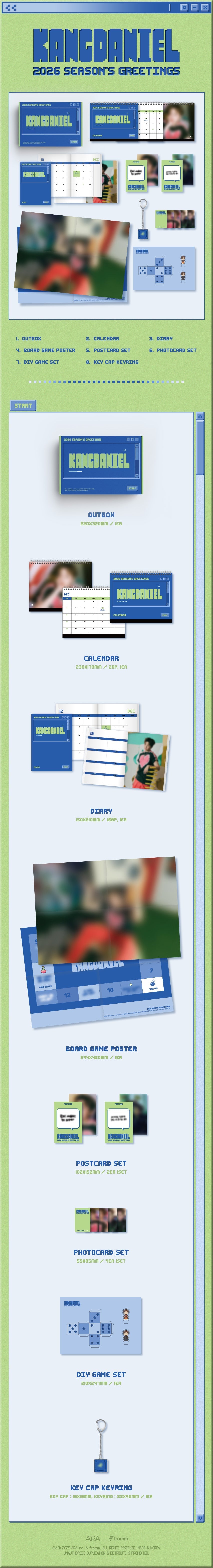 KANG DANIEL - 2026 Season's Greetings – eunjae store