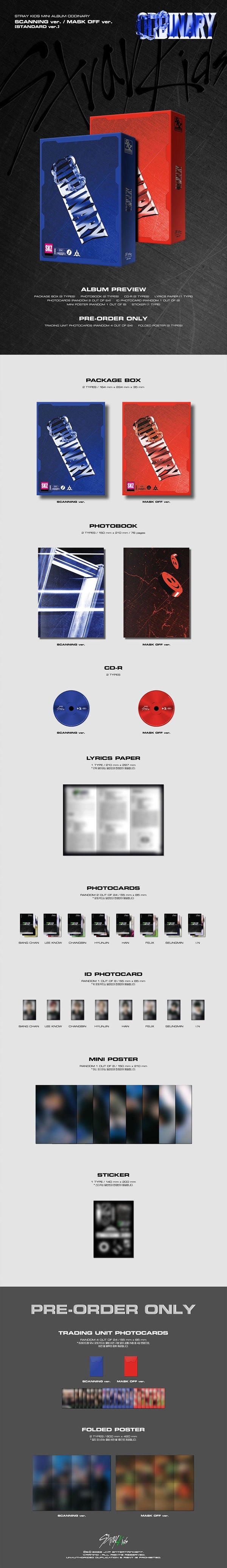 Stray Kids - ODDINARY (6th Mini Album) - JYP Entertainment – eunjae store