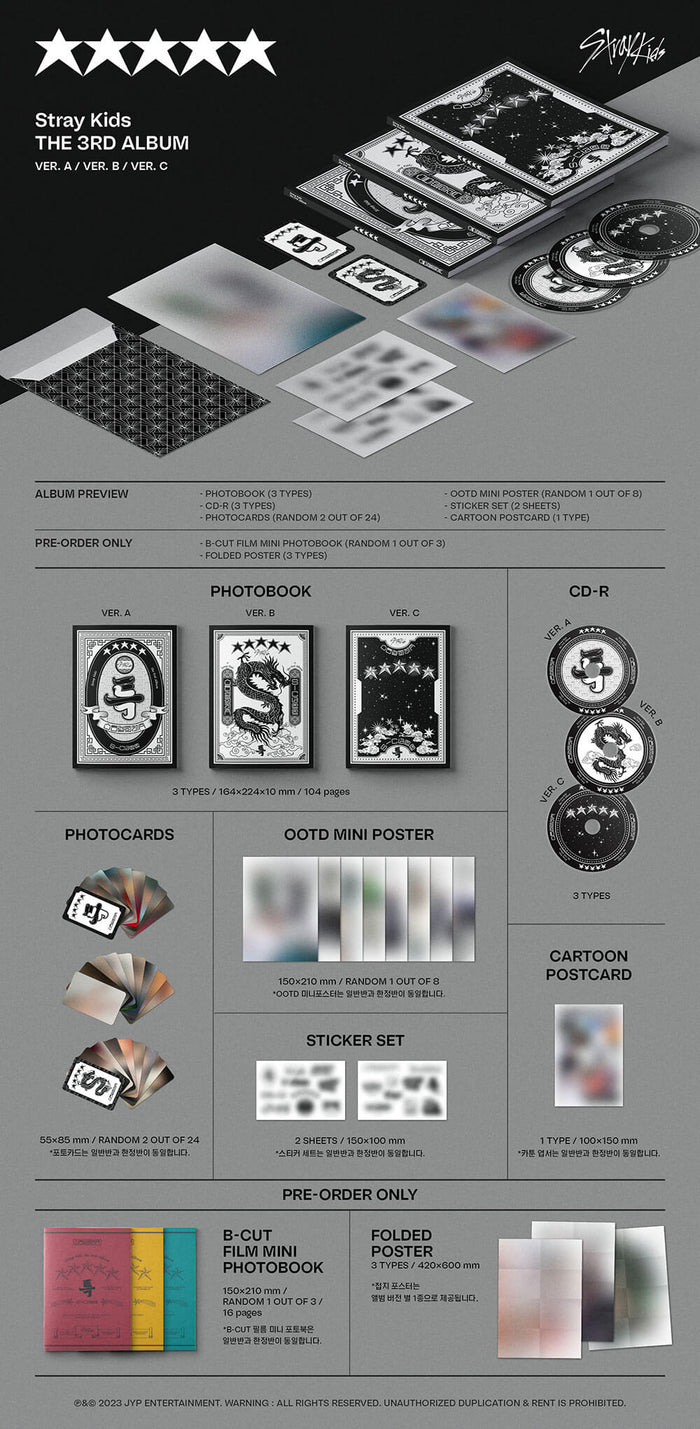 Stray Kids - ★★★★★ 5-STAR (3rd Full Album) - JYP Entertainment – eunjae ...